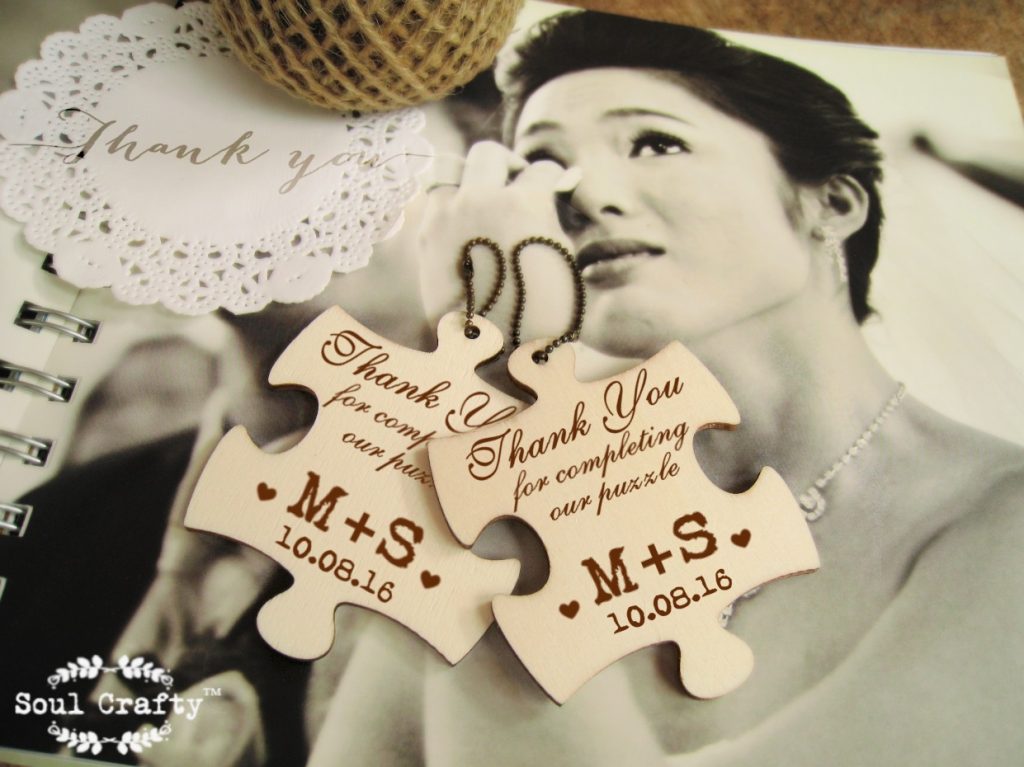 Personalized wooden puzzle gift tags – Soul Crafty